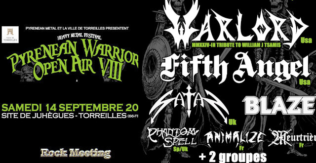 PYRENEAN WARRIORS OPEN AIR VIII - 14/09/2024 - WARLORD 🇺🇸, FIFTH ANGEL ...
